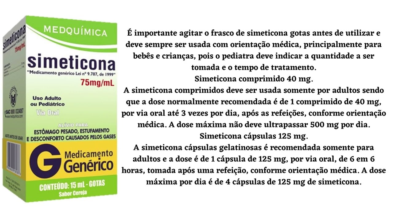 Simeticona: Indicações e Efeitos Colaterais do Luftal/Flagass.